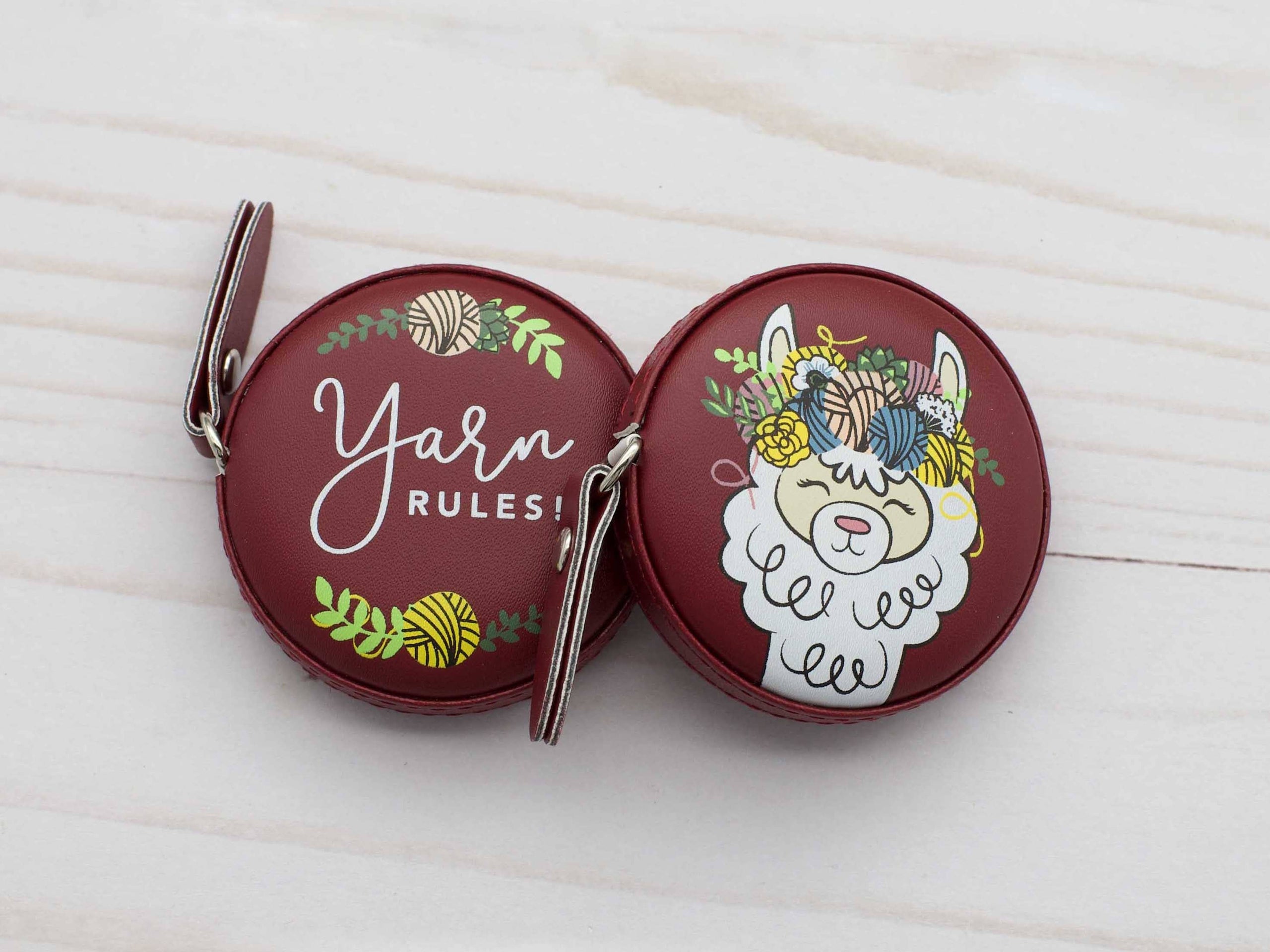 Fox & Pine Stitches Faux Leather Retractable Measuring Tape | Eccentric ...